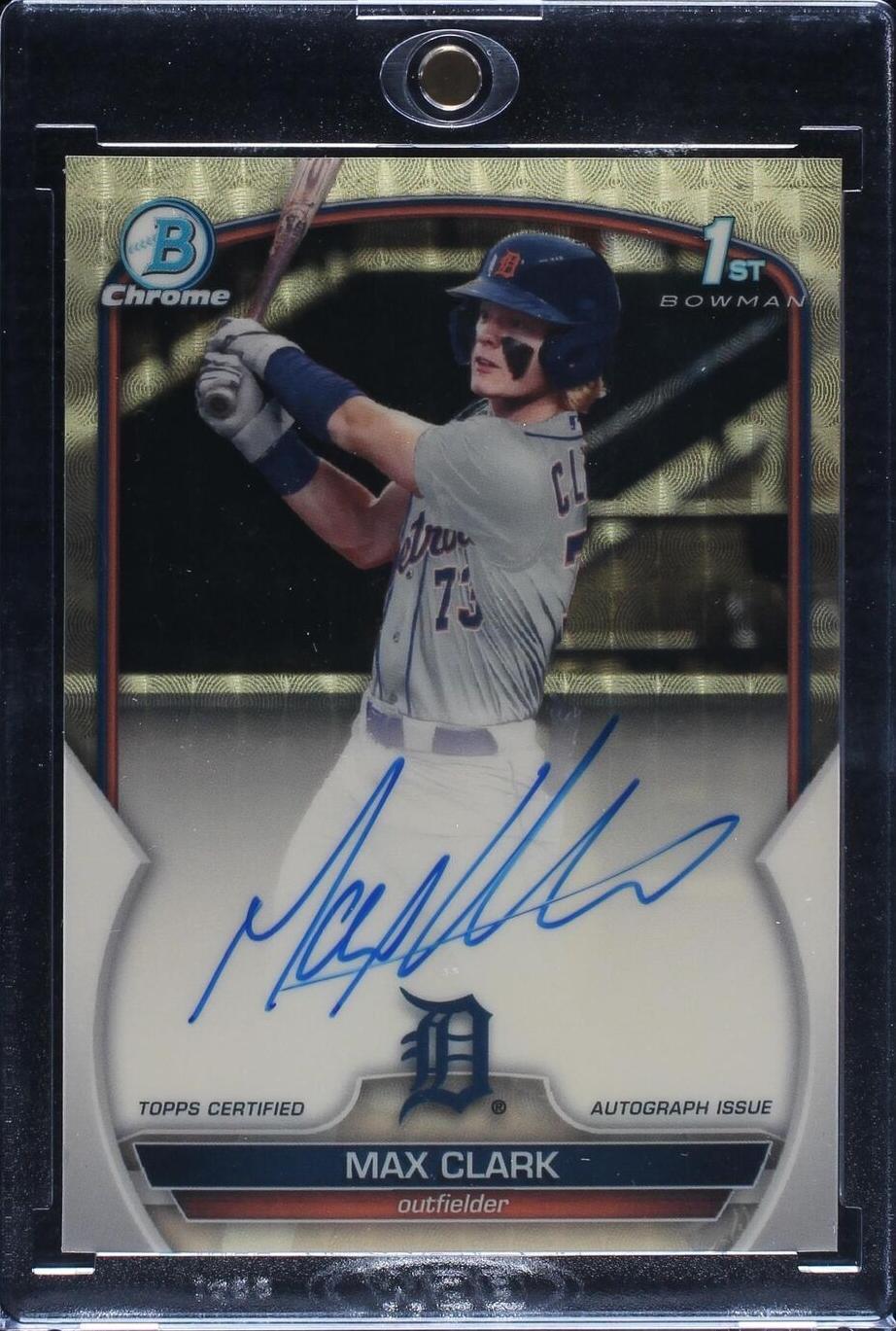 2023 Bowman Draft - Chrome Prospect Autographs Max Clark #CDA-MC ...
