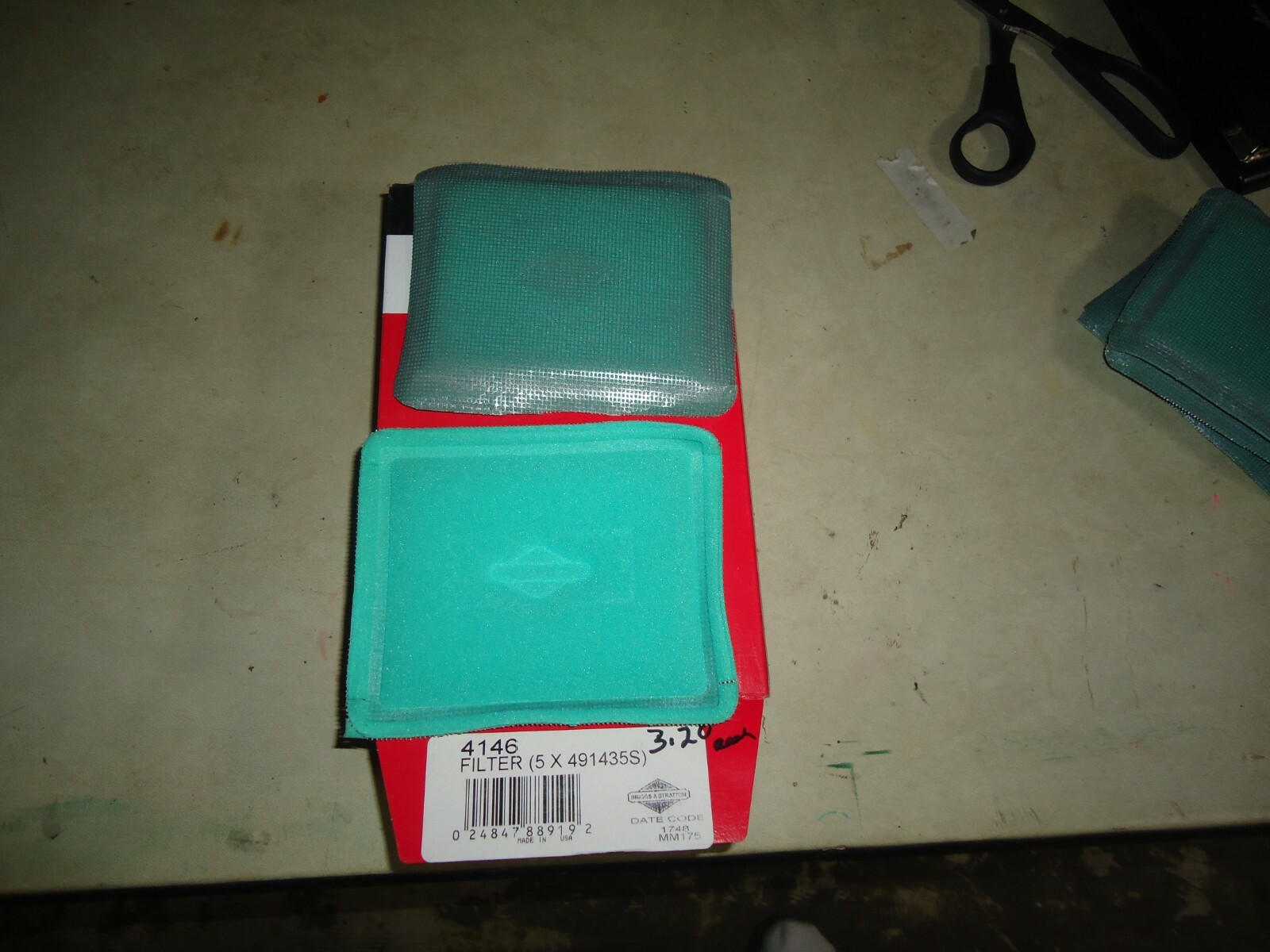 Briggs & Stratton 491435S OEM Air Filter for sale online | eBay