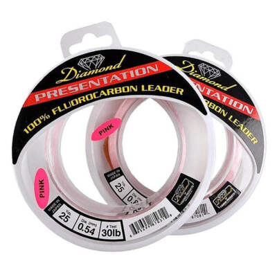 Diamond 100yd 15lb Pink Fluorocarbon Leader Wrist Spool Pink : 15lb | eBay