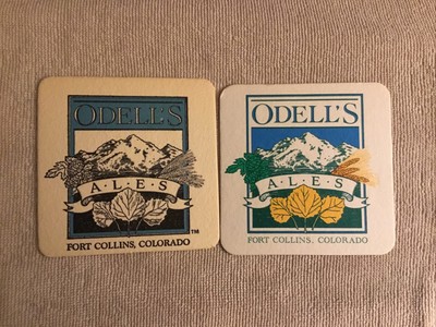 Odell’s Ales Beer Coaster, Fort Collins, CO, Set Of 2 | eBay