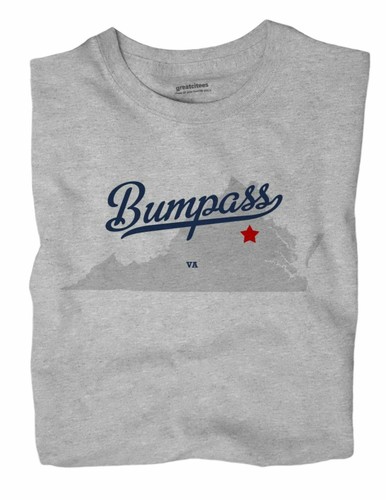 Bumpass Virginia VA T-Shirt MAP | eBay