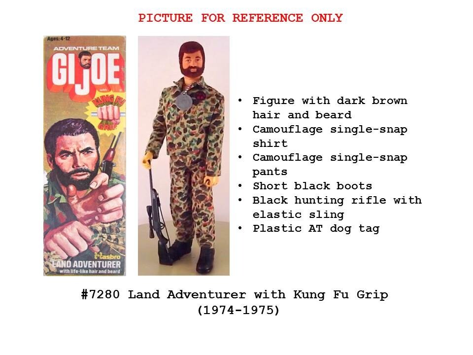 Vintage 1974 Hasbro GI Joe AT #7280 Land Adventurer Black Hunting Rifle ...