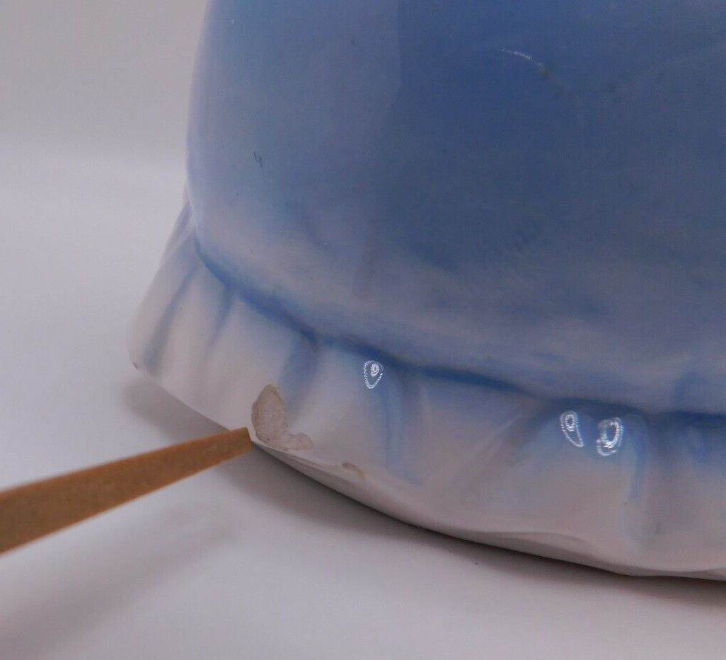 Vintage LEFTON Blue and Pink Bloomer Girl Sugar Bowl 3967 AS IS | eBay