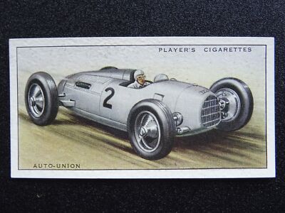 AUTO UNION RACING CAR Motor Cars 'A' Series by John Player 1936 | eBay