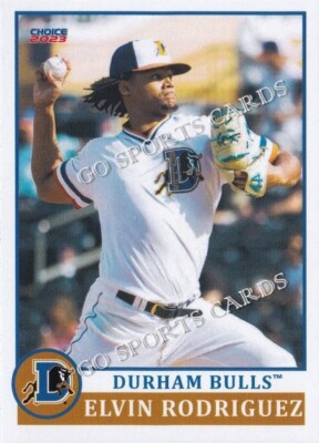 2023 Durham Bulls Elvin Rodriguez RC Rookie Tampa Bay Rays Minor League ...