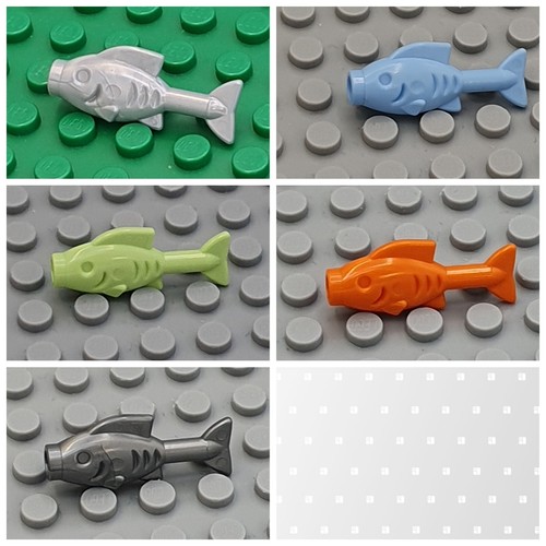 LEGO® 4x Fisch Tier Wasser Minifig Figur 64648 versch. Farben | eBay.de