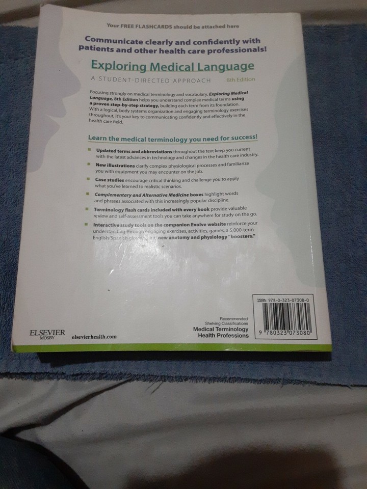 Exploring Medical Language A Student-Directed Approach 8th Addition | eBay