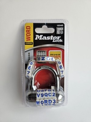 Master Lock Password Plus Word Combination Lock 1534D - Blue | eBay