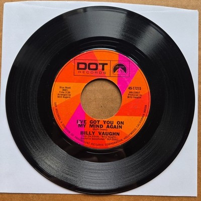 BILLY VAUGHN I've Got You On My Mind Again 45 7" Record Vinyl Records ...