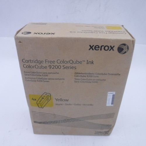 4 Pack Genuine OEM Xerox Yellow Solid Ink 108R0083, ColorQube 9201 9202 ...