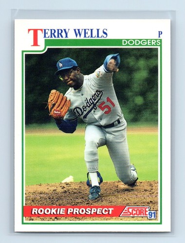 1991 Score Straight from the Pack Terry Wells Rookie Los Angeles Dodgers #359 | eBay