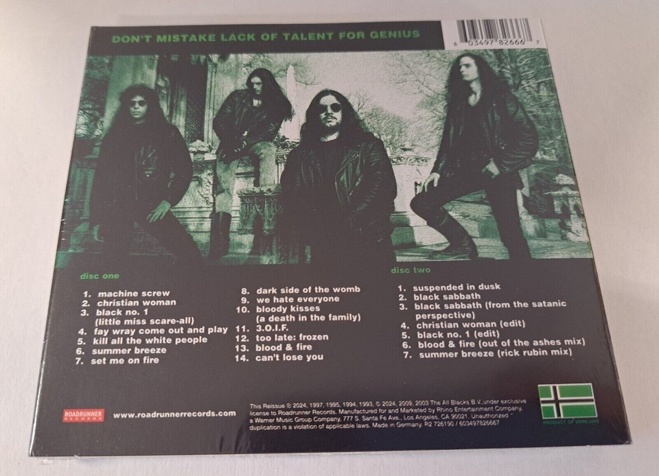 Type O Negative Bloody Kisses Suspended In Dusk 30th Anniversary Edit ...
