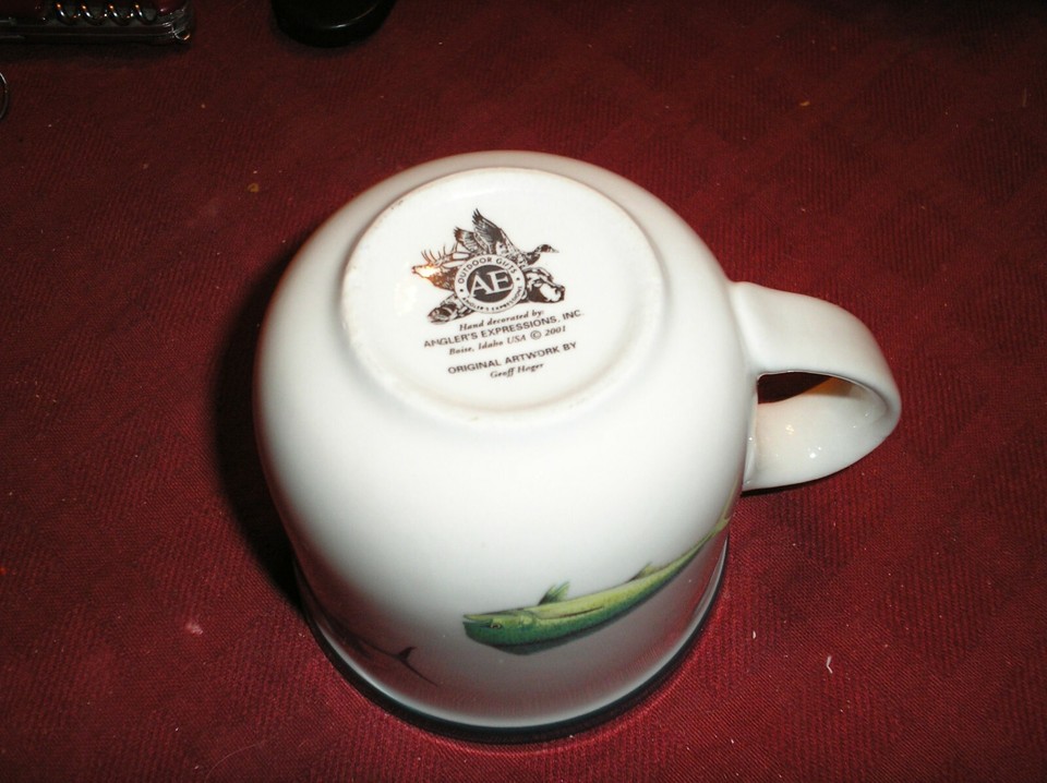 Anglers Expression Geoff Hager 2001 Fish Design Mug | eBay