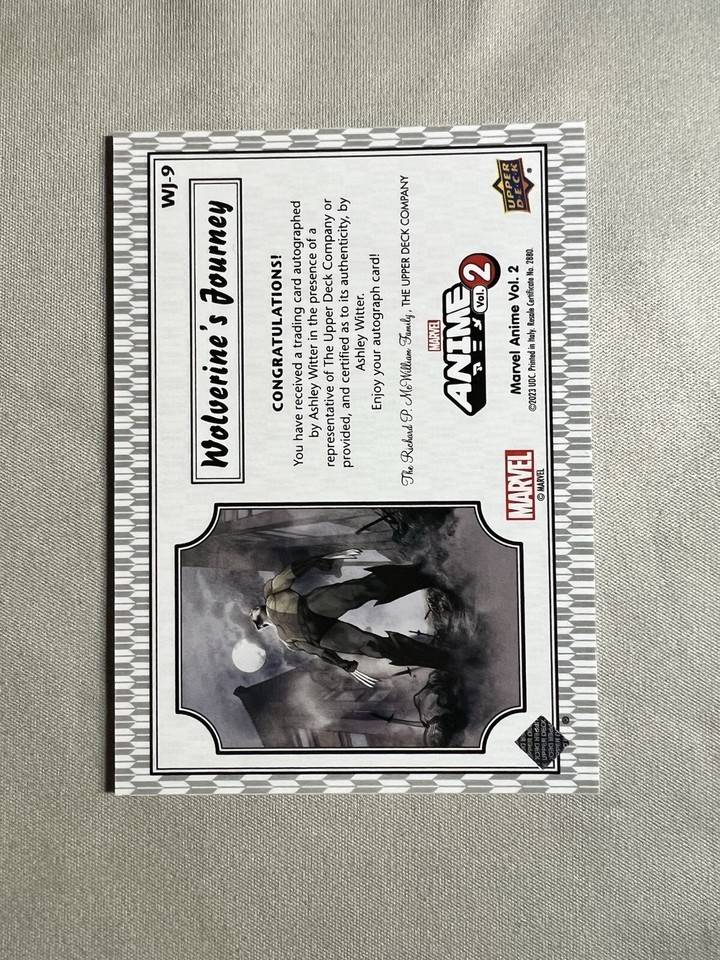 2023 Marvel Anime Vol 2 Wolverine's Journey Ashley Witter Artist /100 ...