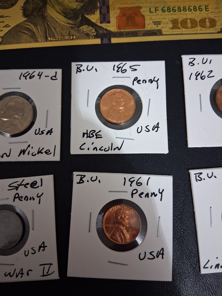 COIN LOT Old Coins US Mint Set 86 WW2 Steel Wheat Penny no junk drawer ...