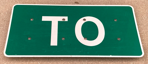 REAL Florida TO TURNPIKE Highway Road Sign w/ brackets FDOT Retired ...