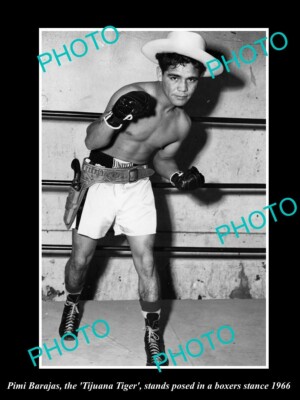OLD 8x6 HISTORIC PHOTO OF BOXER PIMI BARAJAS THE TIJUANA TIGER c1966 ...