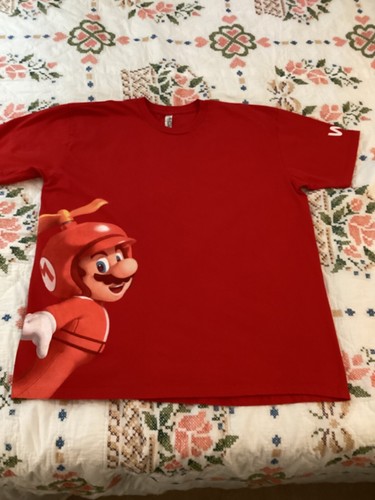 Official Nintendo New Super Mario Bros Wii Red Promo Shirt Men's XL | eBay