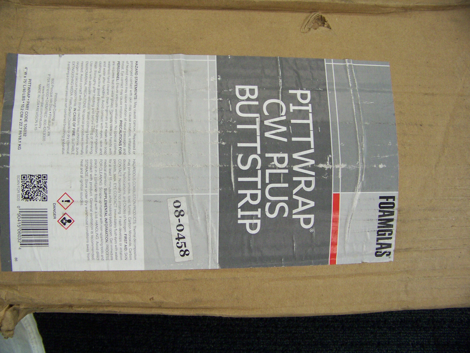 Foamglas Pittwrap CW Plus Buttstrip 4" X 75 ft. 106032 | eBay