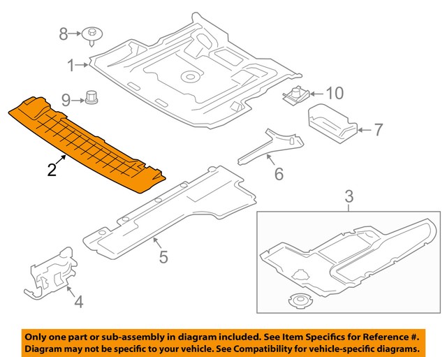 BMW Genuine OEM Interm. piece engine compart 51-75-7-898-889 for sale ...