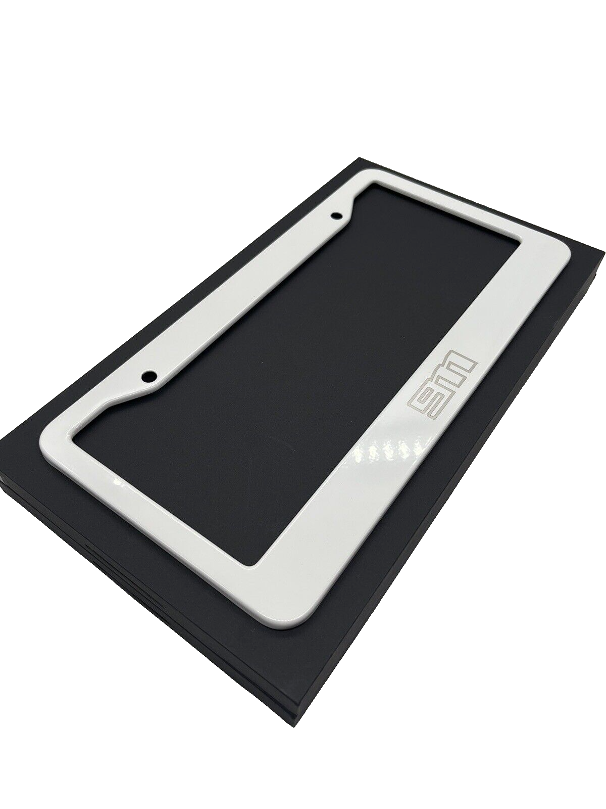 911, Carrera GT3, GT3RS, Gloss White Laser Engraved License Plate Frame ...