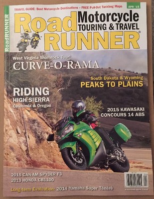 Road Runner Motorcycle Touring & Travel Peaks To Plains Apr 2015 FREE ...