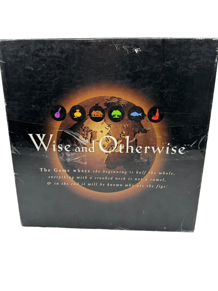 Vtg 1997 Wise And Otherwise Word Proverb Sayings Board Party Game ...