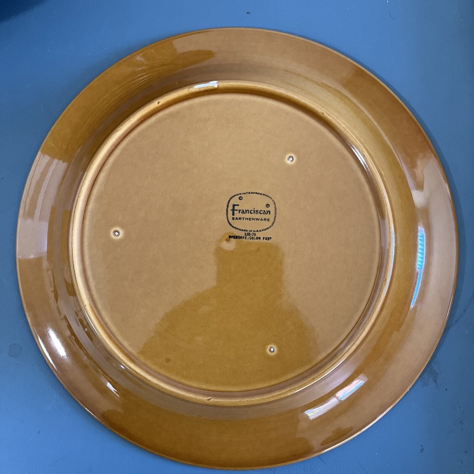 VTG 13 Pcs. Franciscan Earthenware Creole Dinner Plates & Oval Serving ...