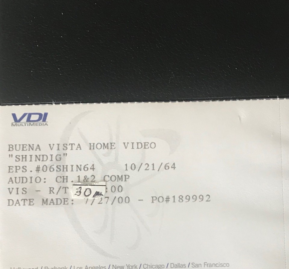 SHINDIG TV show episode October 21, 1964 Perfect Quality From Master ...