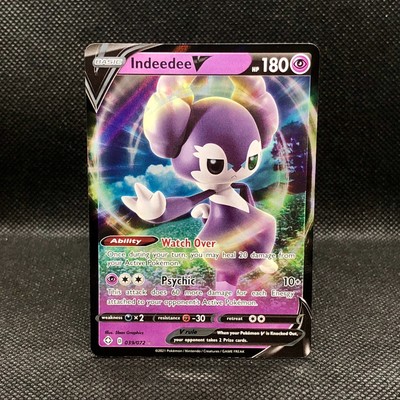 Indeedee V 039/072 Ultra Rare SWSH Shining Fates Pokémon TCG | eBay