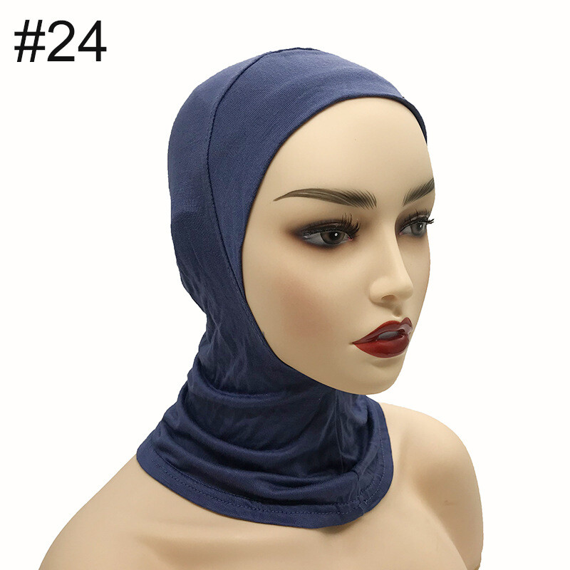 Women's Under Scarf Hat Cap Bone Bonnet Ninja Hijab Islamic Neck Covers ...