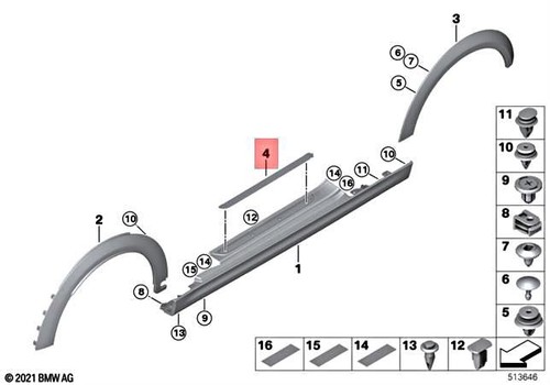 Genuine MINI Cooper One F56 F57 D First 3 doors Cover Entrance ...