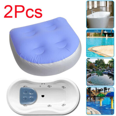 2Pcs Inflatable Booster Seat Spa Hot Tub Lazy Spa Pools Massage Cushion ...