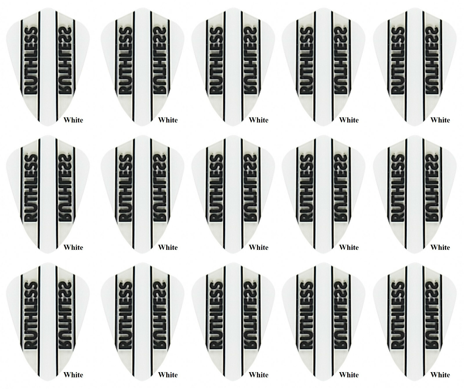 5 New Sets Ruthless Fantail 100 Micron Dart Flights - Ships w/ Tracking ...