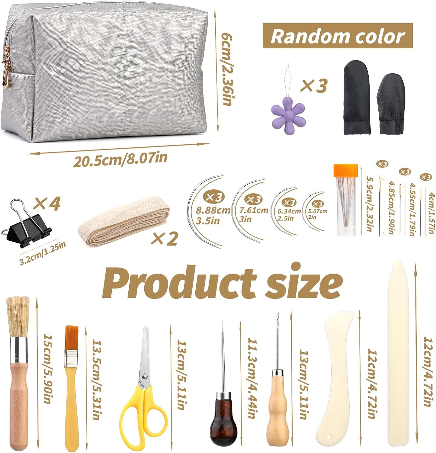 49 Pcs Hand Bookbinding Tools Bookbinding Kits for Beginners ...