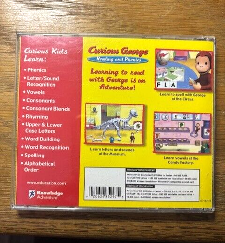 Curious George Reading & Phonics (PC, 2002) 20626852975| eBay