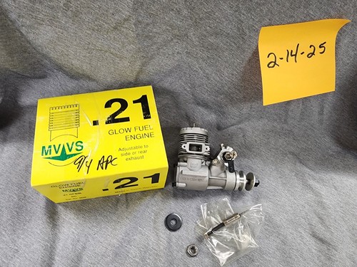 NIB Czech MVVS 3.5cc FIRE Racing R/C Airplane Engine ; MVVS 21 Engine ...