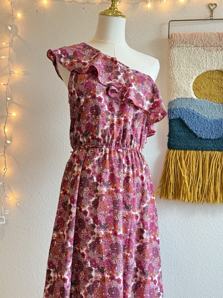 Liberty of London Target Boho Floral Maxi Dress Size S Ruffle Fairy ...