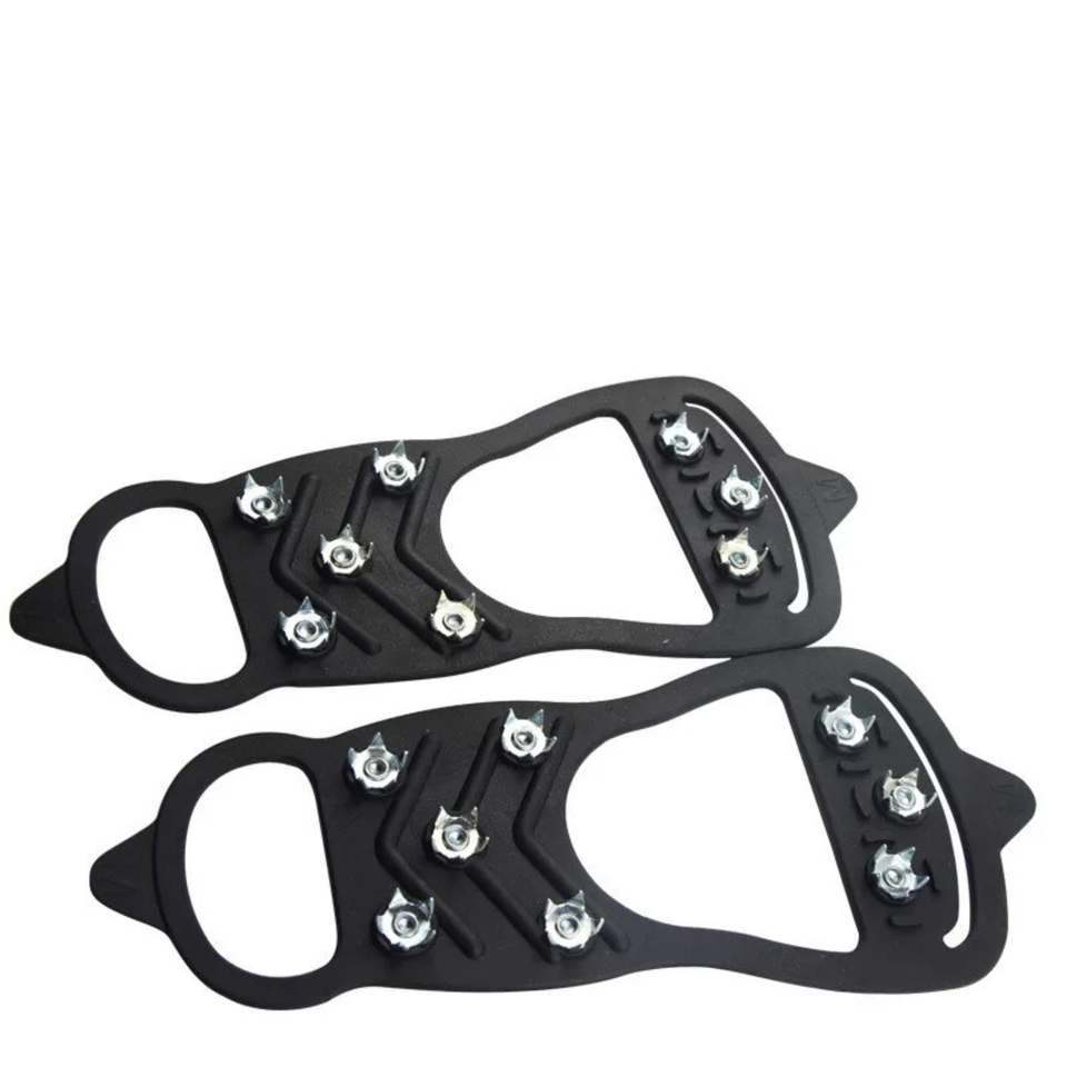 ICE GRIPPERS NON-SLIP SNOW 8 STEEL STUDS CRAMPON SPIKES BOOT SHOE GRIP ...