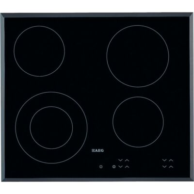 AEG HK624010FB Competence 59cm 4 Burners Ceramic Hob Touch Control ...