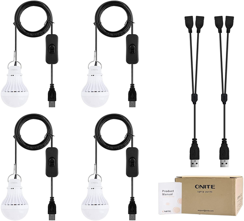 Camping Light, Portable Camping USB Tent Light Bulb, High Brightness ...