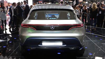 Cars paris motor show 2016 mercedes generation eq Desk Mat Stitched | eBay