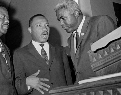 MARTIN LUTHER KING JR JACKIE ROBINSON 8X10 GLOSSY PHOTO IMAGE #1 | eBay