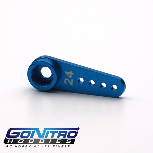 Go Nitro Hobbies 24T Small Aluminum One Way Servo Arm Blue Hitec | eBay