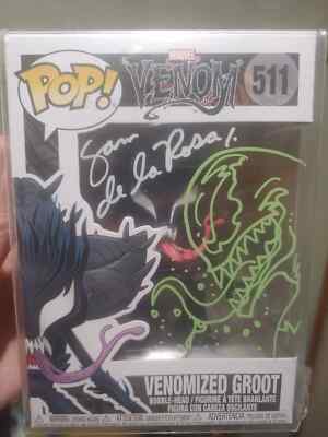 Funko Pop! Marvel Venomized Groot Sam De La Rosa Signed (Exclusive ...