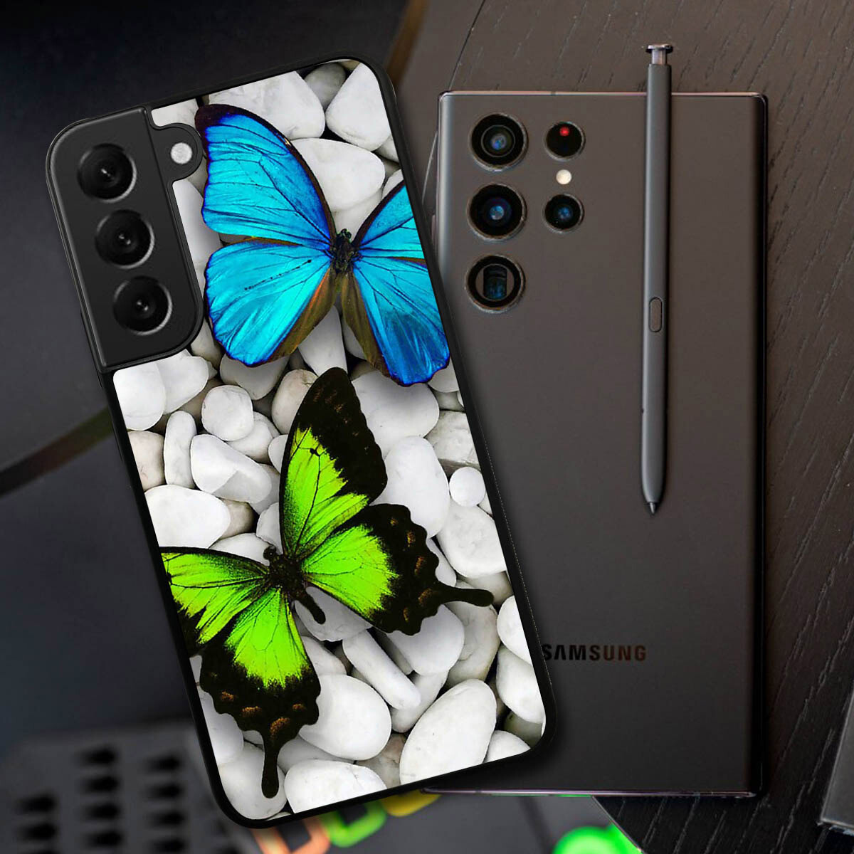 ( For Samsung S23 Plus / S23+ ) Back Case Cover H23065 Butterfly | eBay