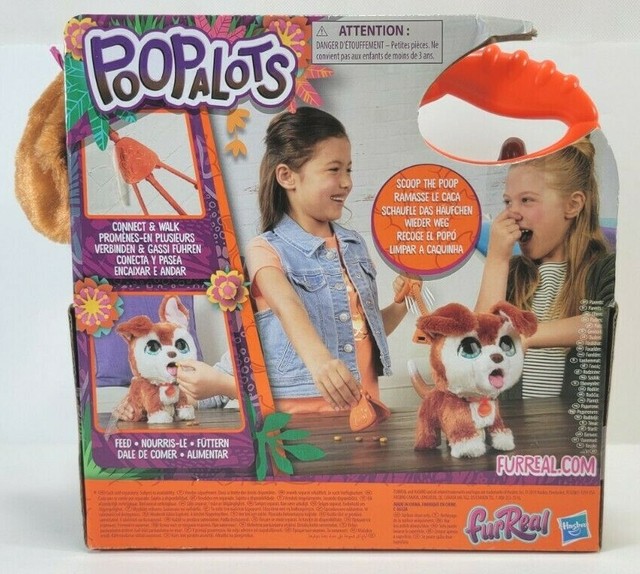Hasbro FurReal Friends Poopalots Big Wags Puppy Dog Pet Feed Walk Kids ...