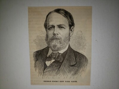 George Jones New York Times 1877 HW Sketch Print RARE! | eBay