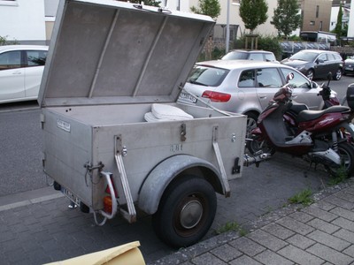 Carrello appendice rimorchio con Coperchio Alluminio Collaudato in ...