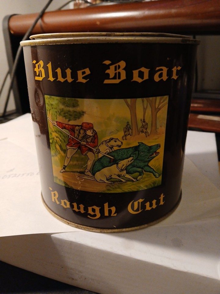Blue Boar Rough Cut Empty Tobacco Tin Vintage | eBay